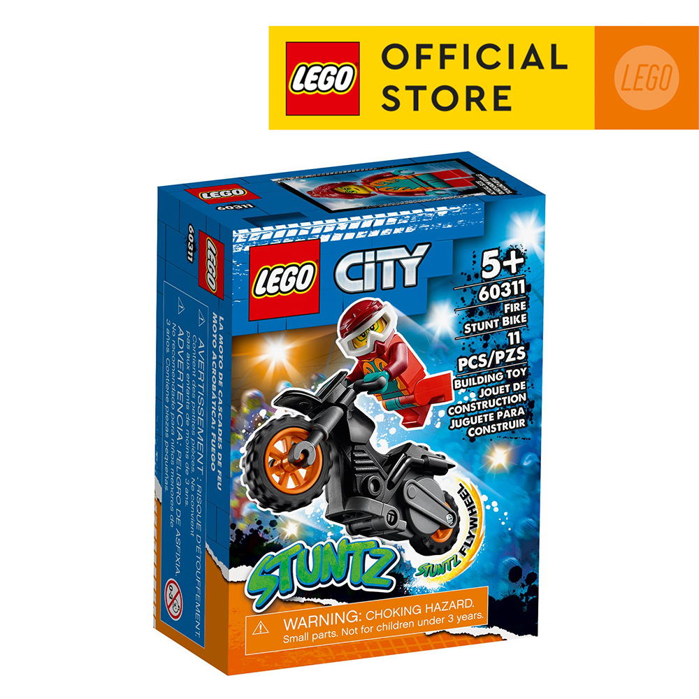 LEGO® City 60311 Fire Stunt Bike, Age 5+, Building Blocks, 2022 (11pcs ...