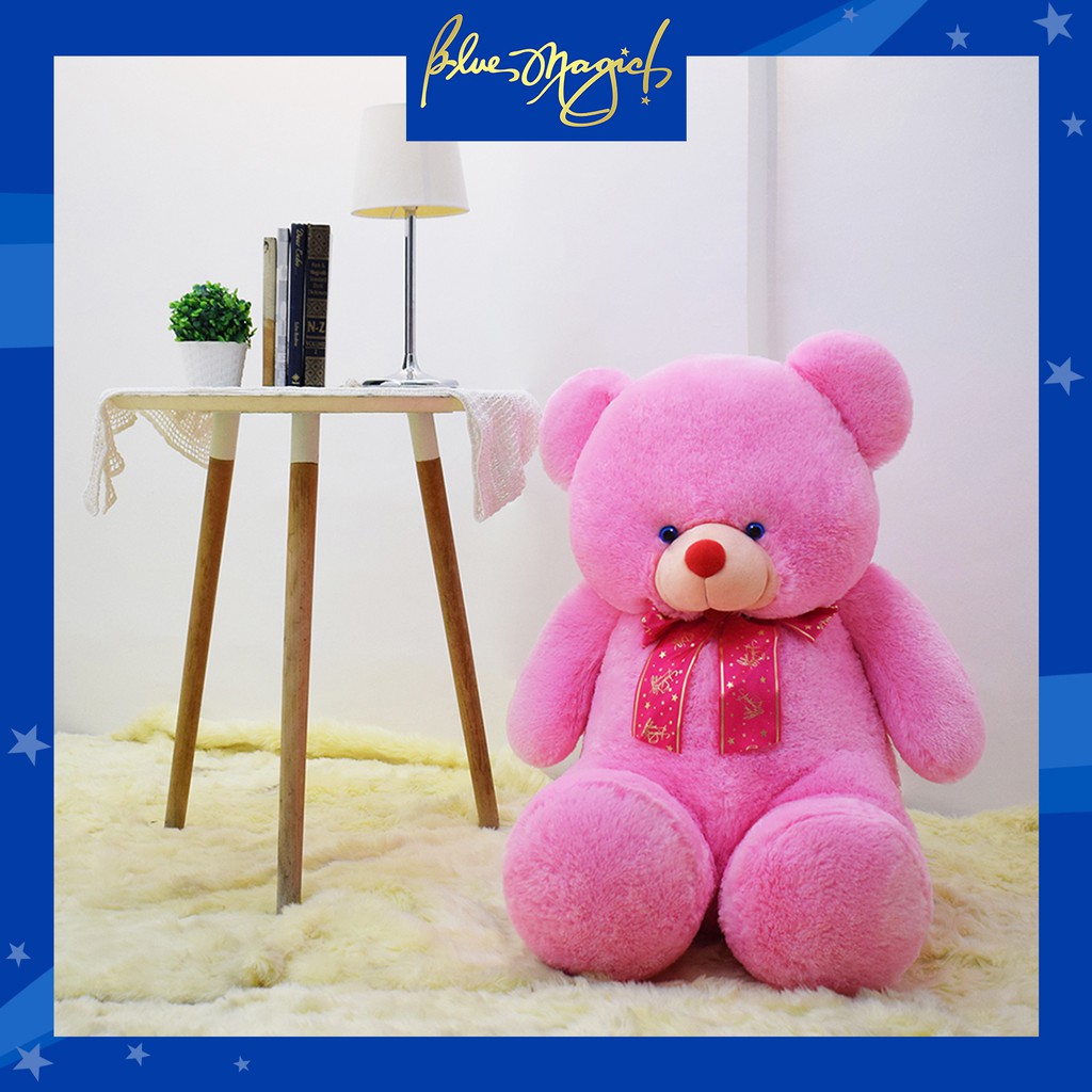 Blue Magic Stringbean, Jr. Xxl Pink Life-Size Bear Stuffed Toy (With ...