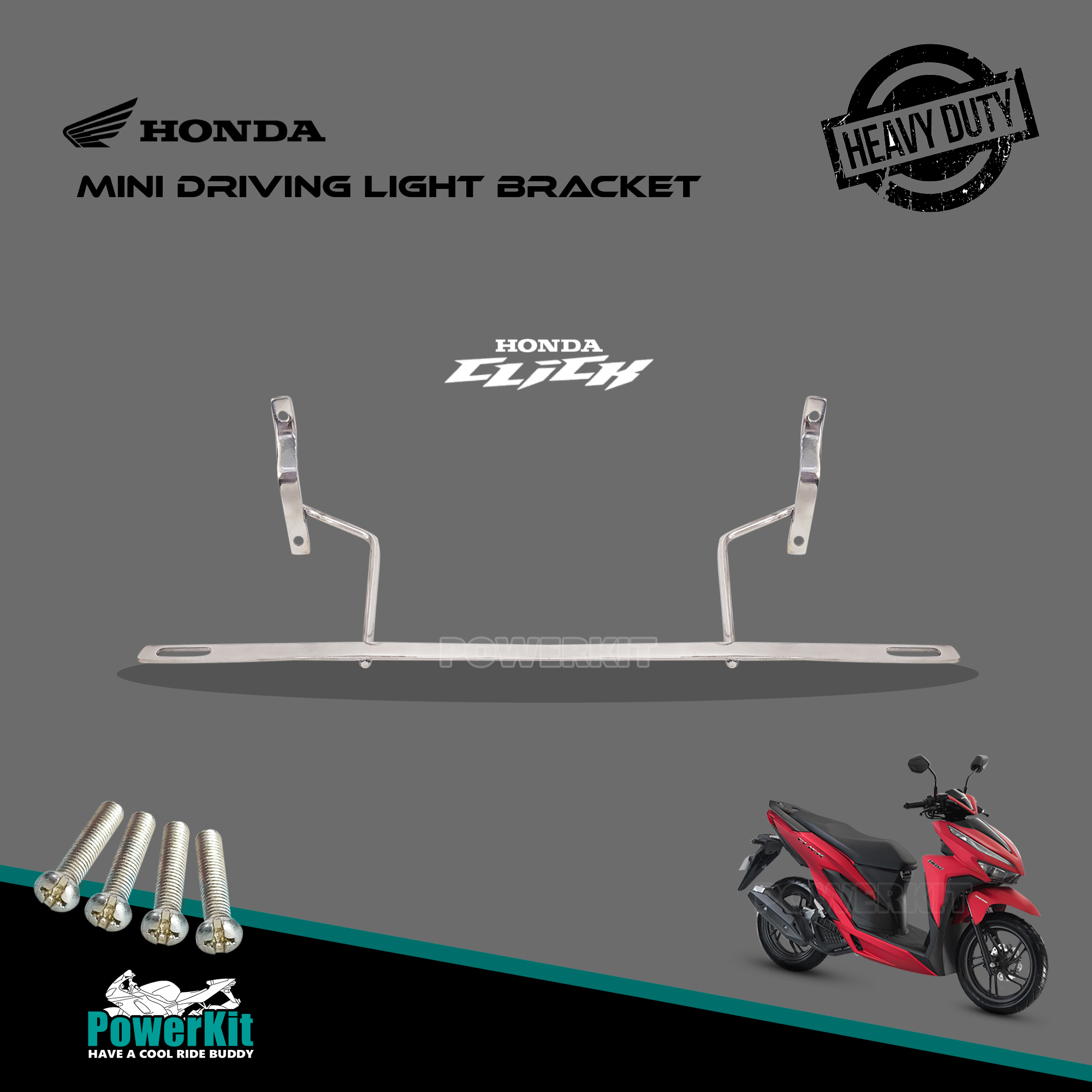 MDL Bracket for Click Version 2 / Mini driving light Bracket for ...