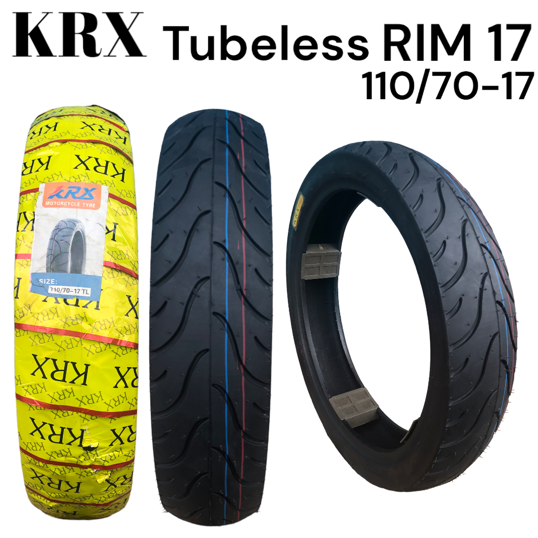 Motorcycle KRX Tubeless Tires/Tyre/Gulong TL Random Design size by 17 ...