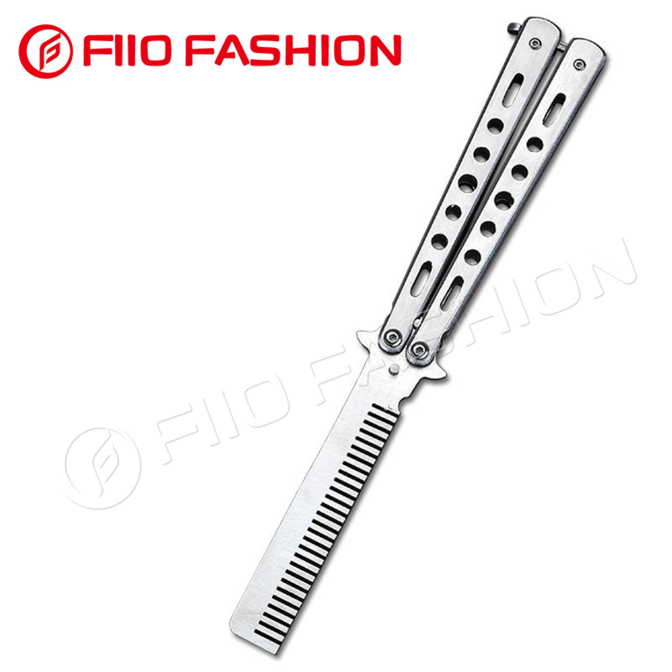 Stainless Butterfly Folding Comb Balicomb Style Metal Trainer Tool Comb ...