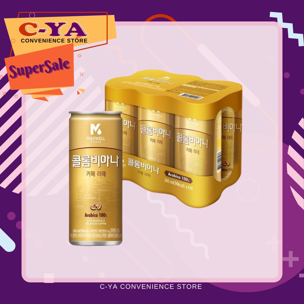 MAXWELL HOUSE COLOMBIANA GOLD LATTE 240MLx6CANS | Lazada PH