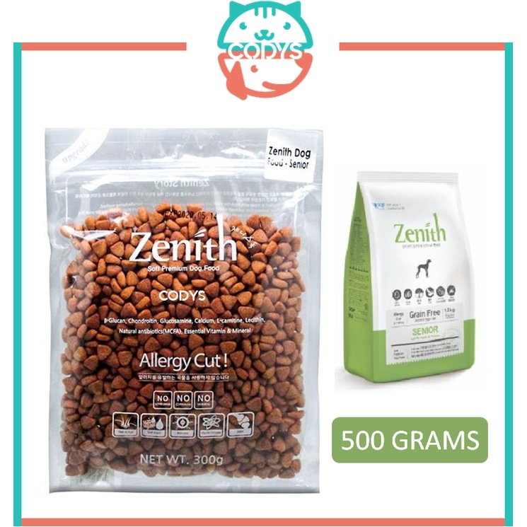 ZENITH Grain-Free Soft Premium Light and Senior Dog Food in Lamb Meat ...