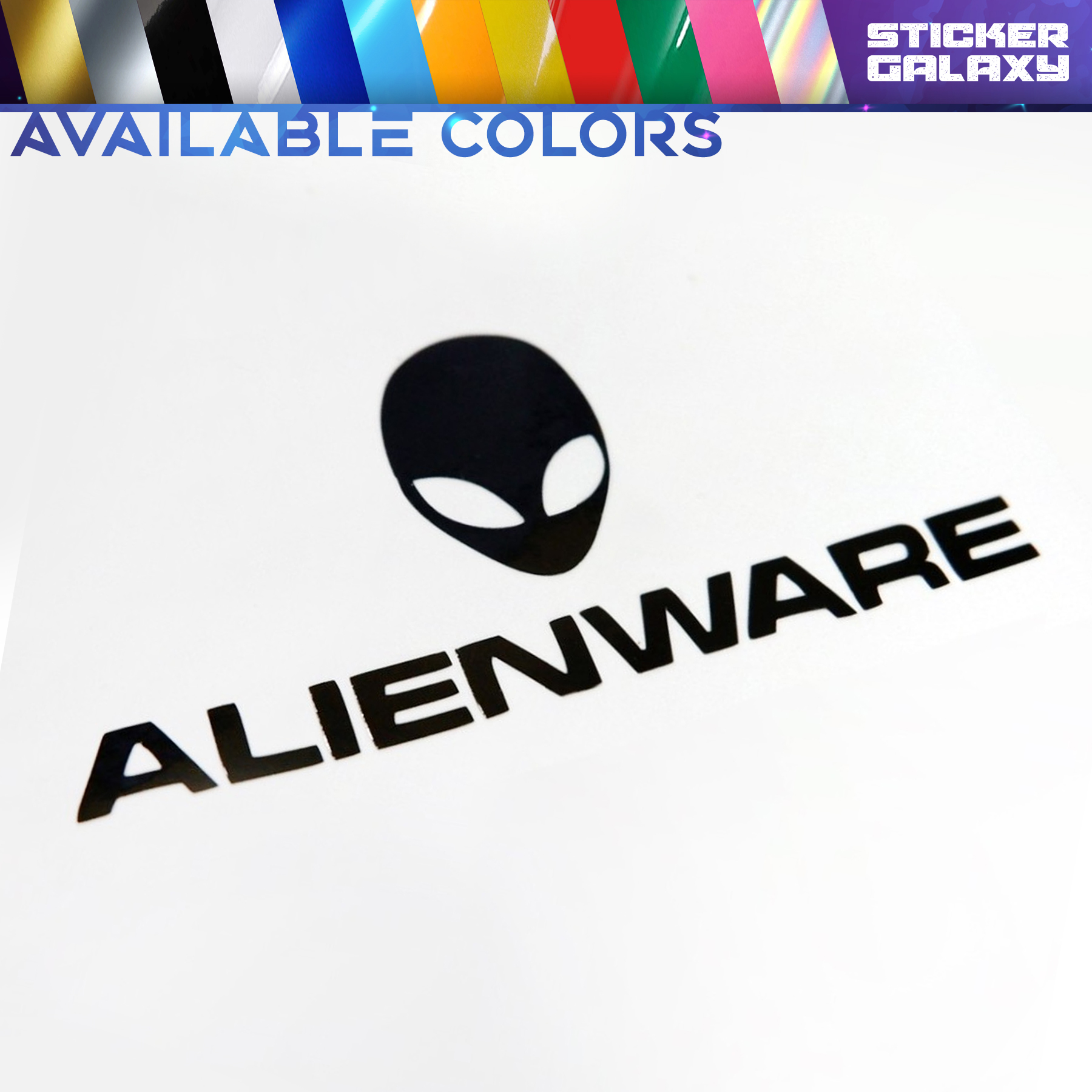 ALIENWARE PC gamer vinyl sticker WATERPROOF decal for pc case, laptop ...