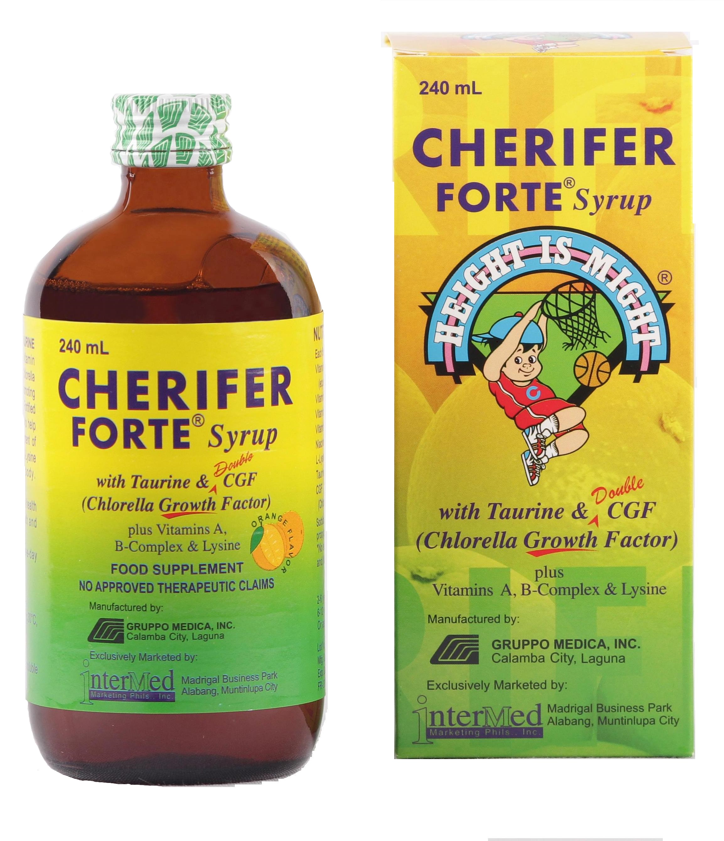 Cherifer Forte Syrup (Vitamins with Lysine CGF and Taurine) 240mL ...