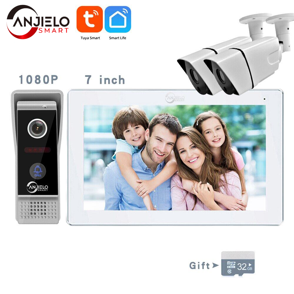 7" WIFI Video Intercoms For Apartment Smart Video Doorbell Camera 1080P ...