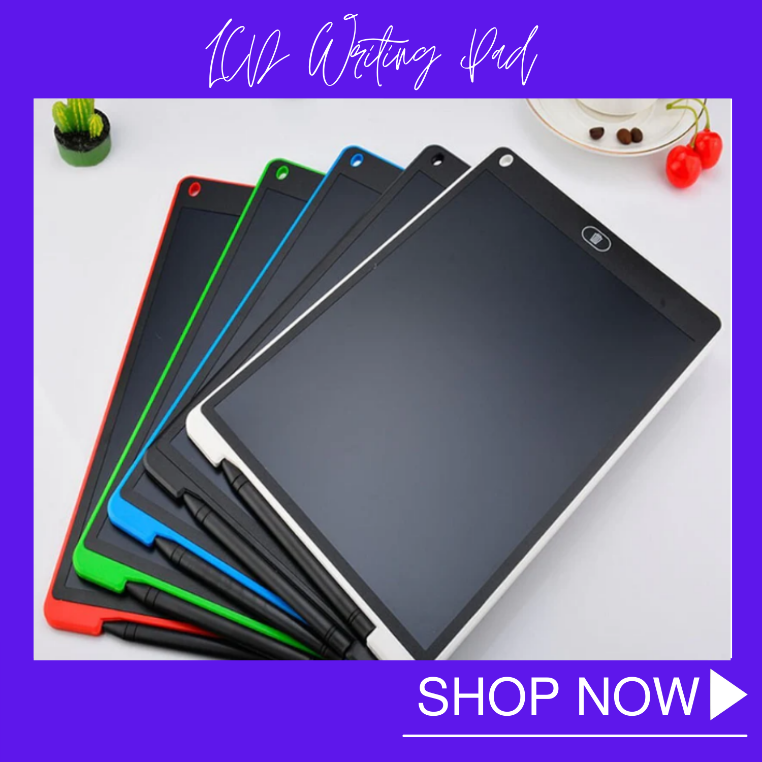 DIVI 999 LCD WRITING TABLET 8.5 INCH UNLIMITED WRITING AND DRAWING PAD SMART NOTEBOOK ONE BUTTON ...