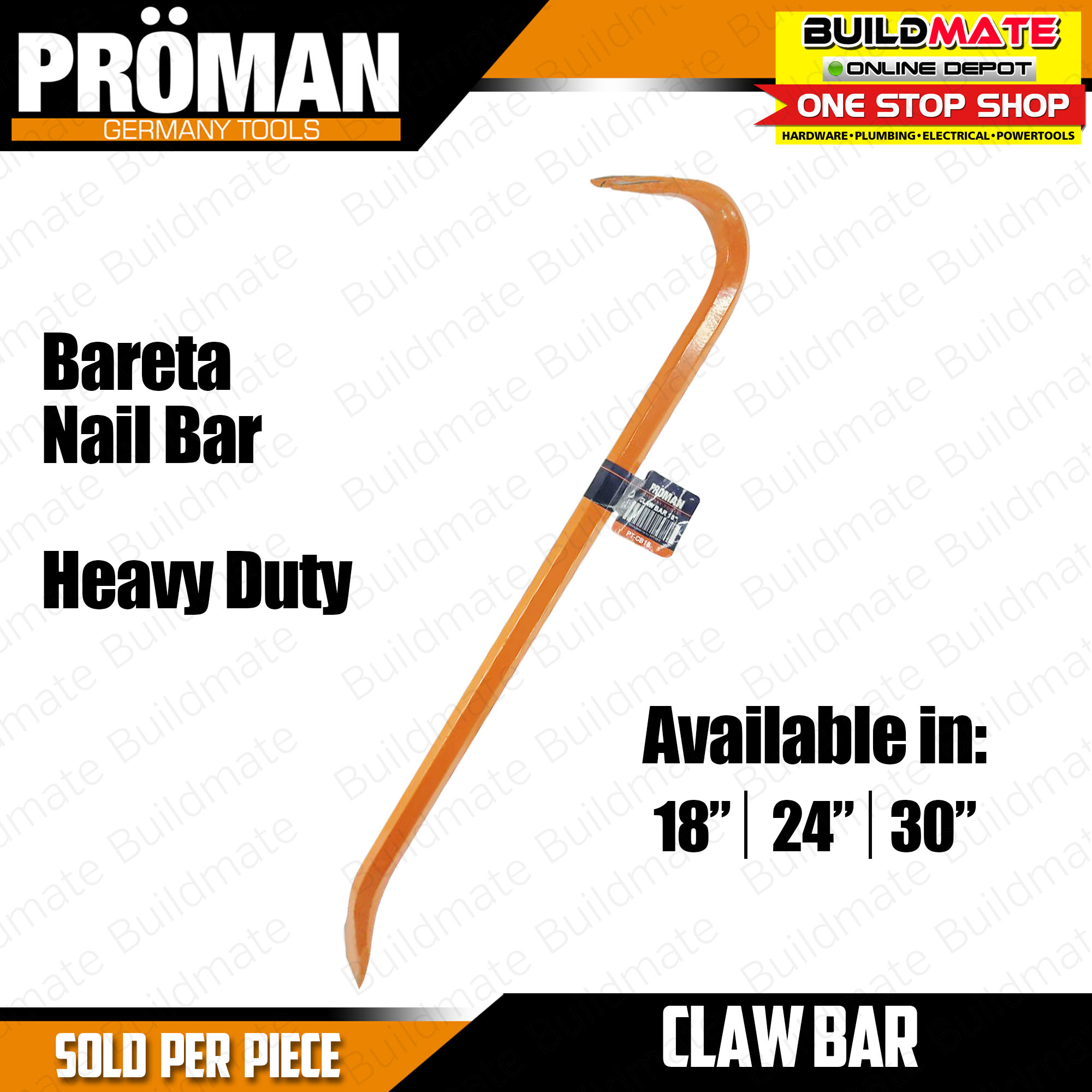 PROMAN Claw Bar Bareta Nail Bar 18" •BUILDMATE• | Lazada PH