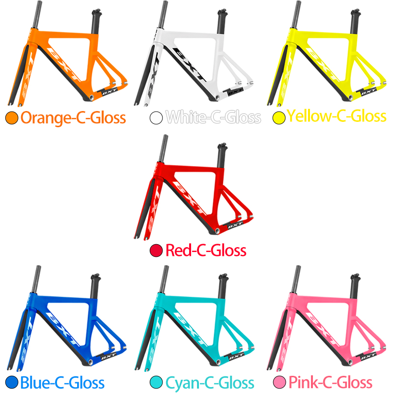 BXT 2022 New Full Carbon Track Frame With Fork Seatpost T800 Fixed Gear ...