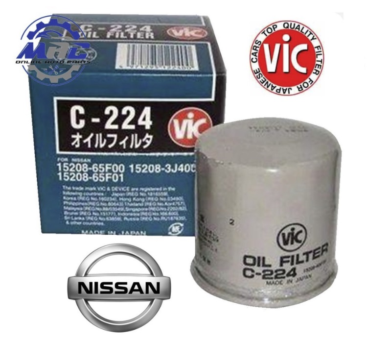 VIC C224 C-224 Oil Filter Japan for Nissan Sentra , Nissan Cefiro , Nissan X-Trail | Lazada PH