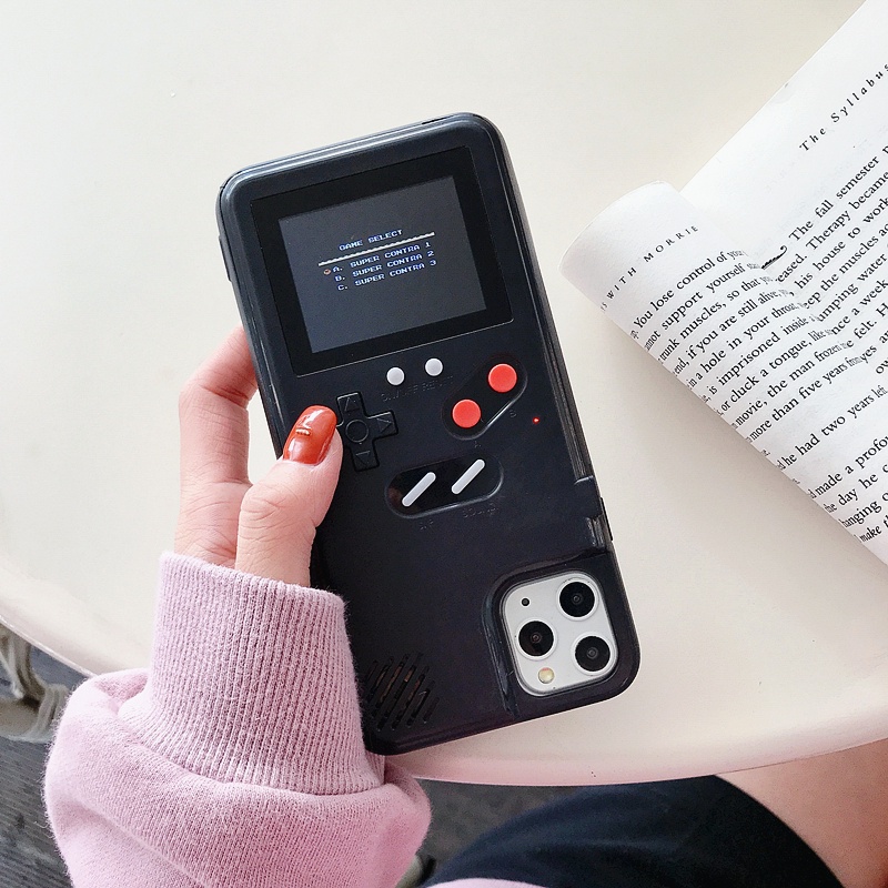 Gameboy Case For iPhone 14 13 12 11 Pro Max Color Screen 36 Style Game ...