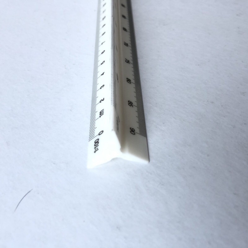 Triangular Metric Scale/Toblerone Ruler 12 inch for Architecture (1:100 ...
