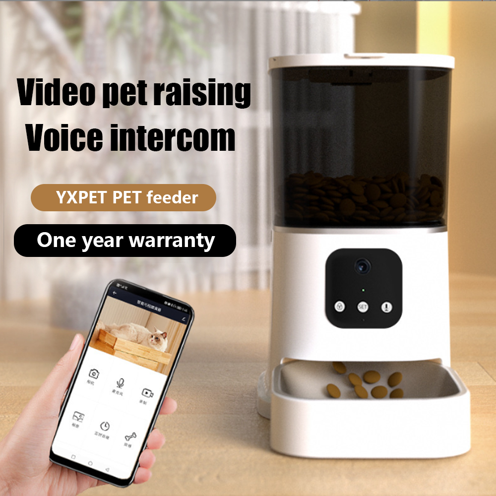 Automatic Feeder Smart Pet Feeder Large Capacity Remote Video Real-Time ...