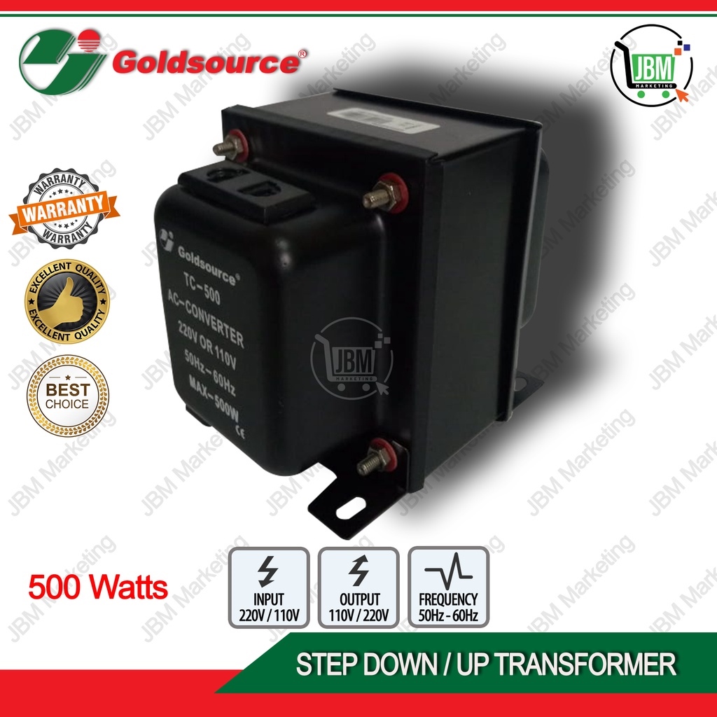 【COD】 Goldsource Transformer Auto Switch Step-Up Step Down 110V/220V ...