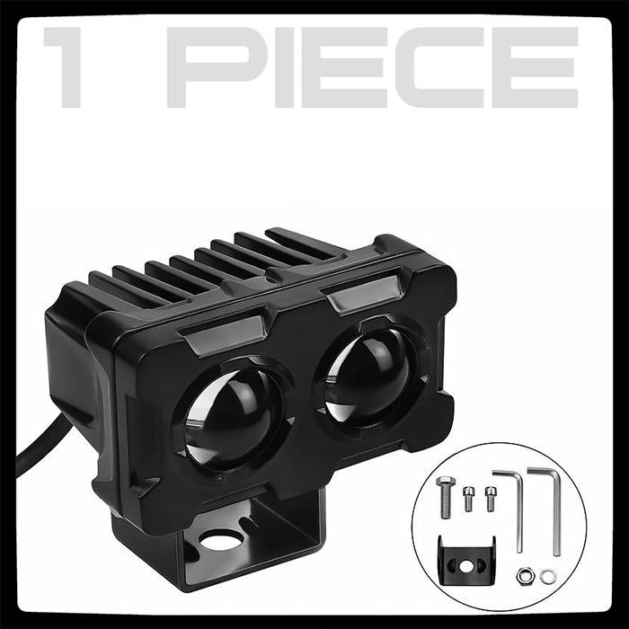 Newest Double LED Mini Driving Light Fog Light Dual Color for ...