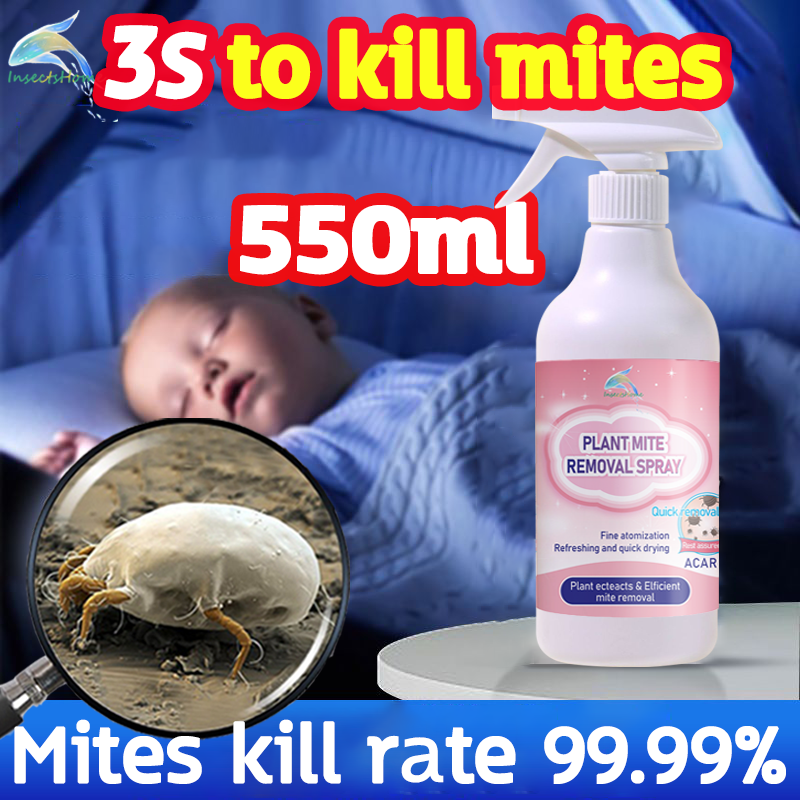 Bed Bug Killer Mite Spray 550ml Plant Ecteacts Non-Toxic Removing ...