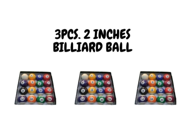 3 pcs 2 inch size Ball set for Mini Billiards / Bola ng Junior size ng ...