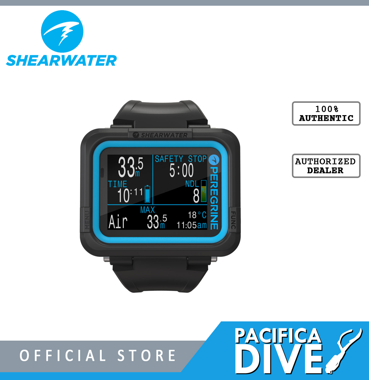 SHEARWATER Peregrine Dive Computer, Black | Lazada PH