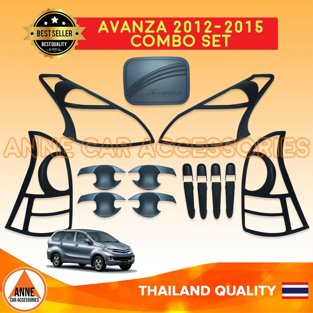 Toyota Avanza J G E Garnish Cover Set Chrome 2012 - 2018 Toyota Avanza ...