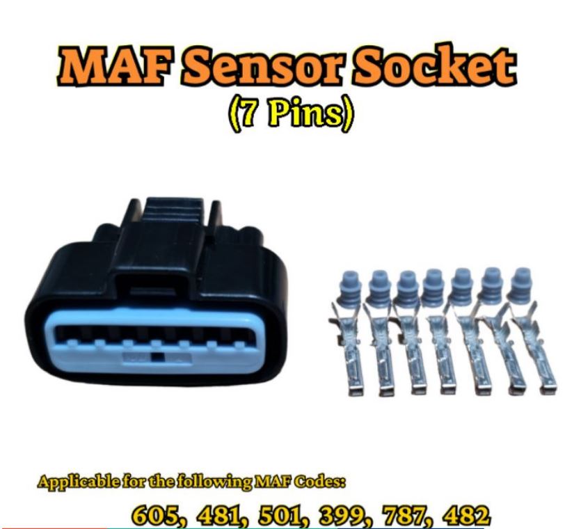 MAF Sensor Socket 7 Pins for Lancer Pizza GLXi Gen. 3 4G92, Adventure ...