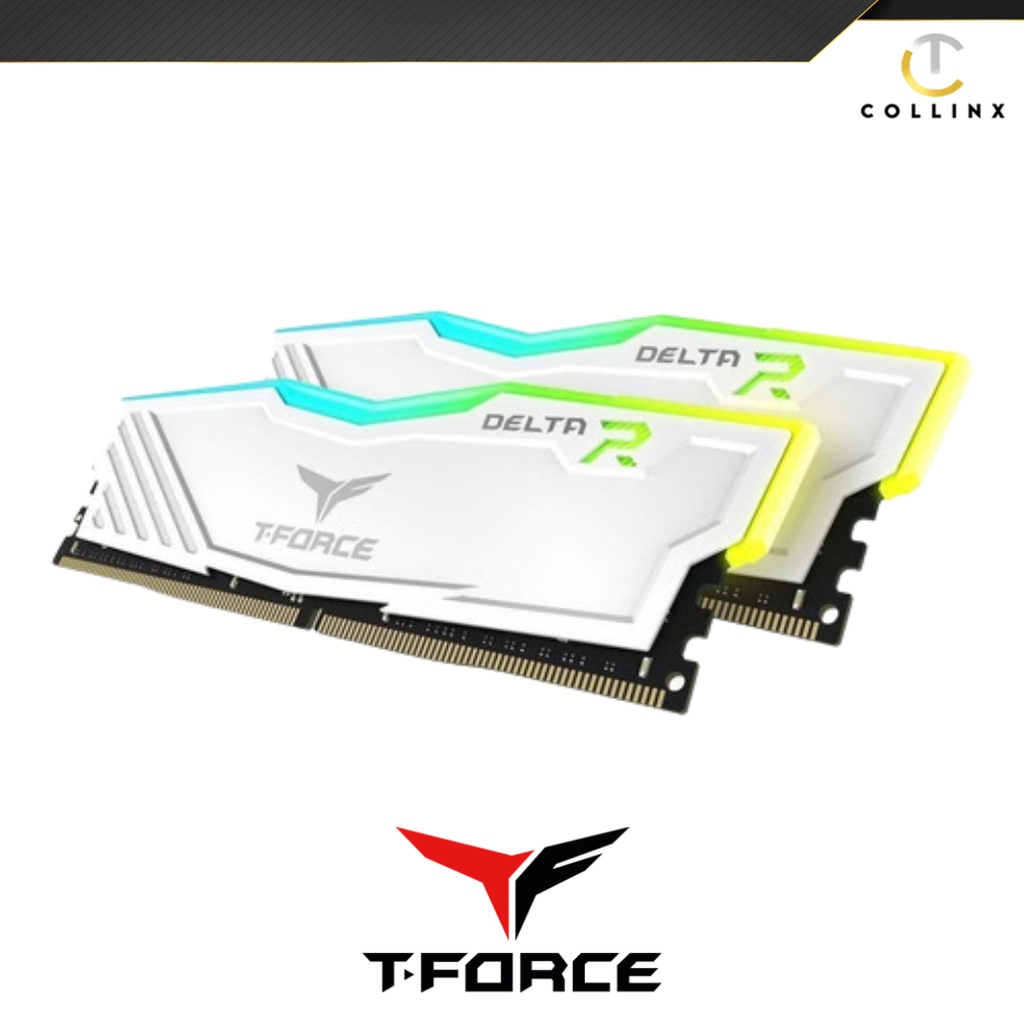 16GB (2X8GB ) DDR4 TeamGroup TForce Delta White RAM | 3200MHZ / 3600MHZ ...