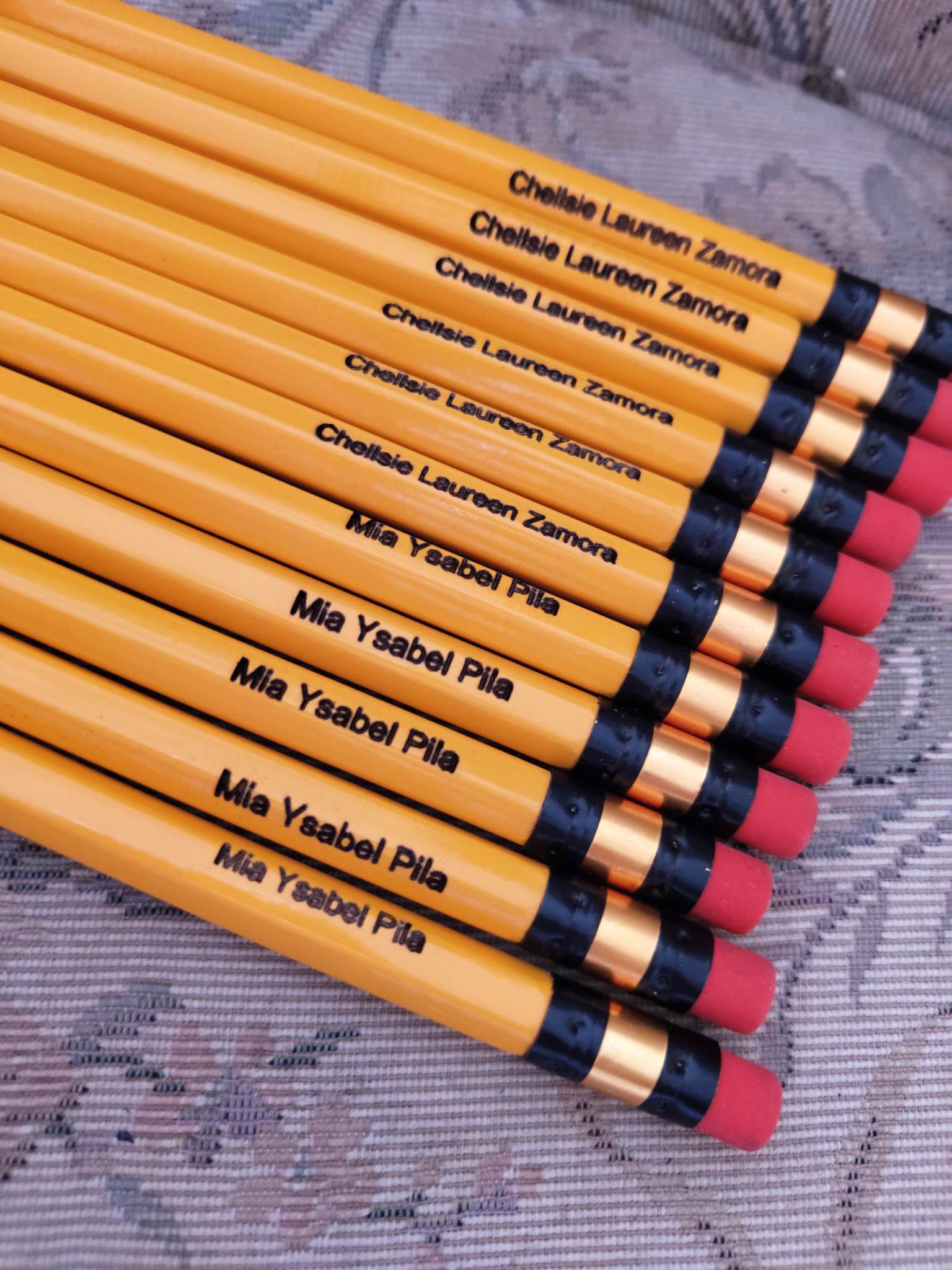 Personalized Pencil | Original Mongol 1, 2, and XL | Laser Engraved ...