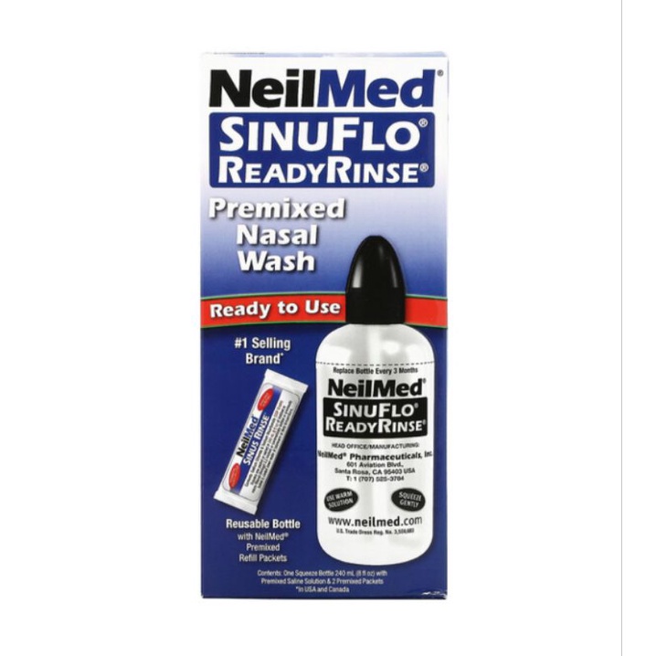 NeilMed| SinuFlo ReadyRinse, Premixed Nasal Wash, 2 Piece Kit | Lazada PH