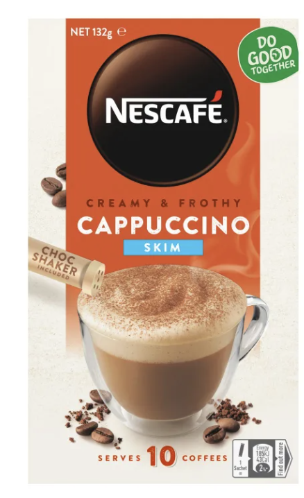 Nescafe Coffee Mixer Sachets Cappuccino Skim | Lazada PH