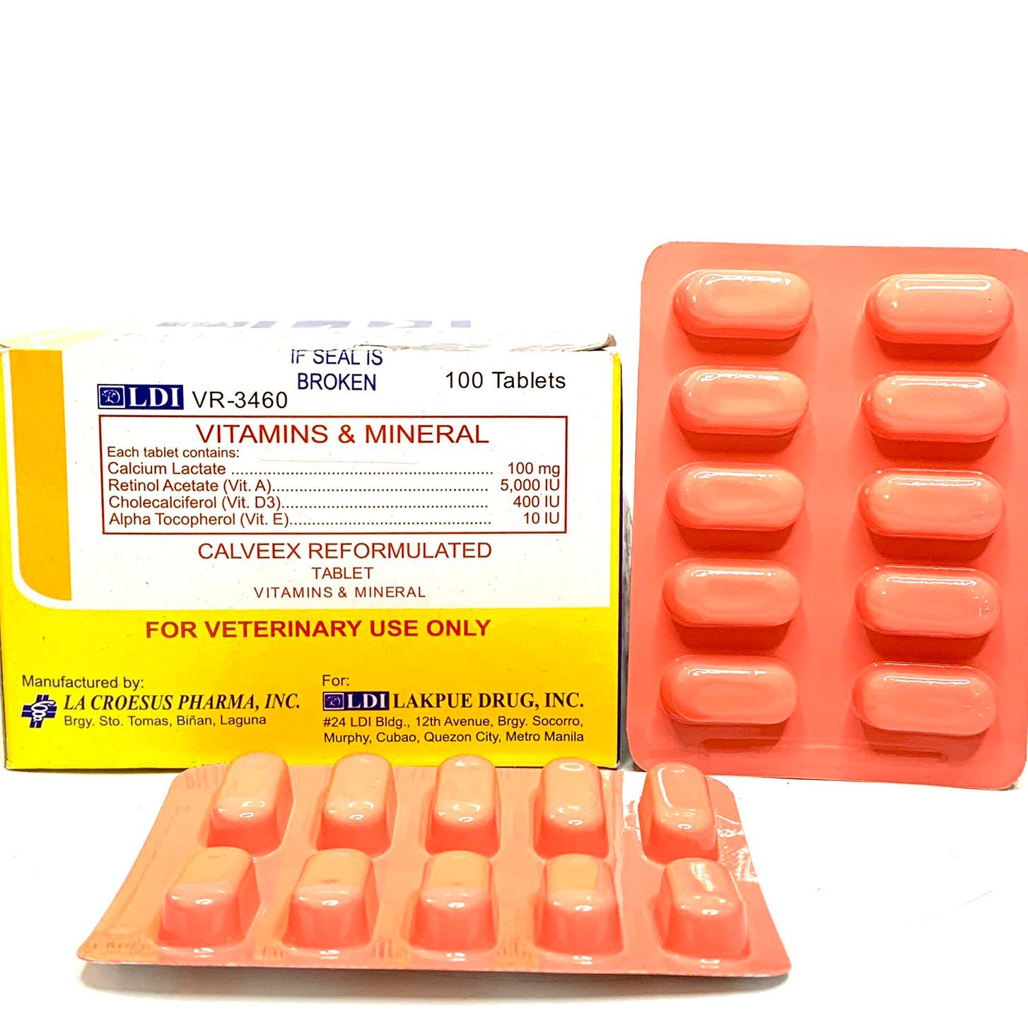 [FCR AGRIVET] 20 Capsule Calveex Reformulated Vitamins and Minerals ...