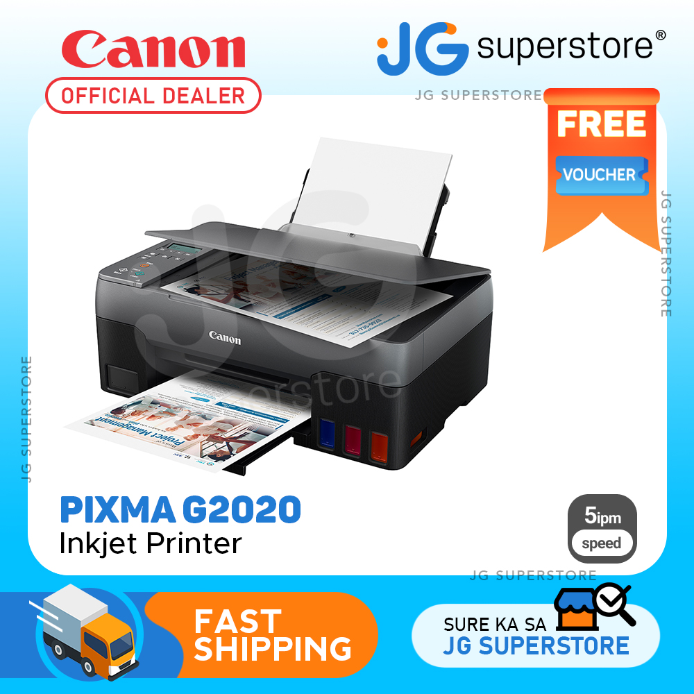 Canon PIXMA G2020 Easy Refillable Inkjet Printer with 1200DPI Printing ...