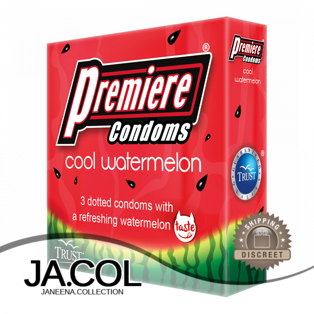 JaCol Premiere Condoms Dotted Cool Watermelon by 3's | Lazada PH