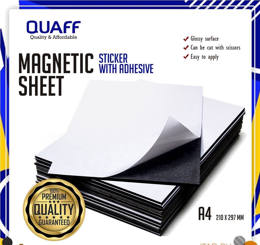 A4 size Magnetic Sheet With Adhesive // Without Adhesive (10 sheets pck) | Lazada PH