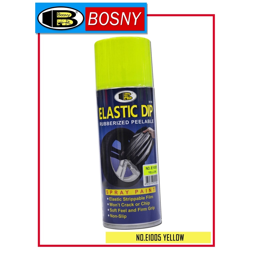 COD Bosny Elastic Dip Rubber Coating Spray Paint Elastidip | Lazada PH