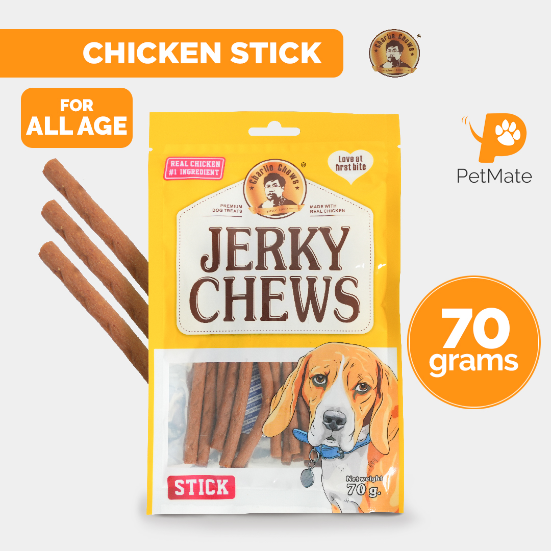 Jerky Chews Adult Dog Treats Chicken Stick 70g - PetMate pet foods ...