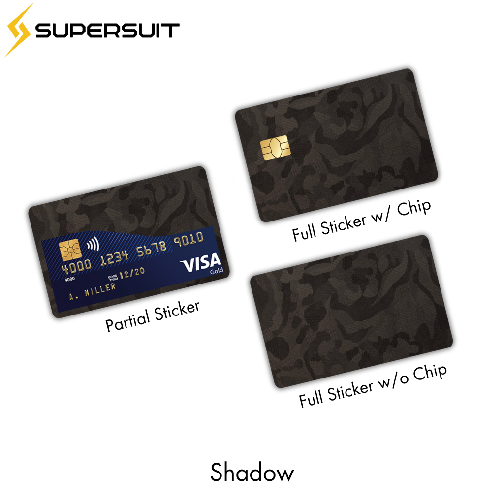 Supersuit Premium Card Stickers for ATM, Credit, Debit Cards, Gift ...