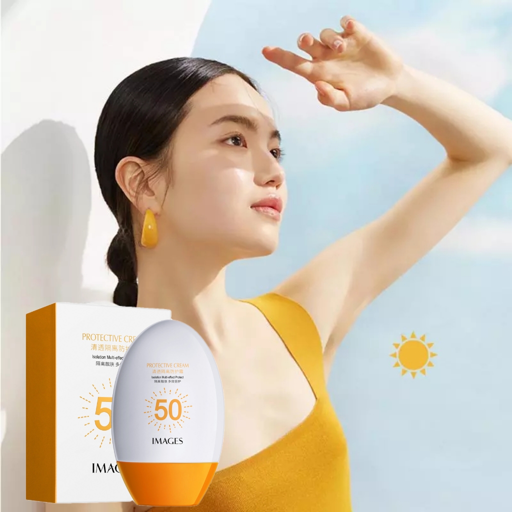 Sunscreen Cream Protector Facial Solar Sun Block Spf 50 Gel Isolation ...