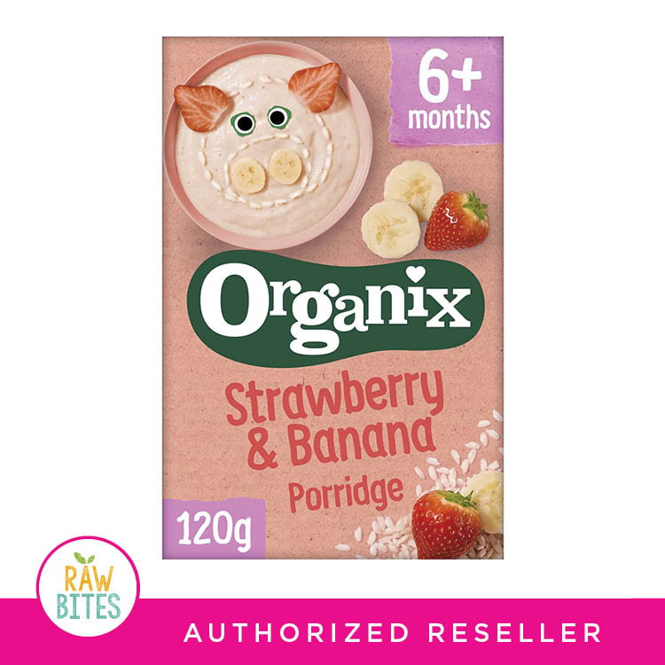 Organix Baby Food Strawberry & Banana Porridge 120g (6 Months+ ...