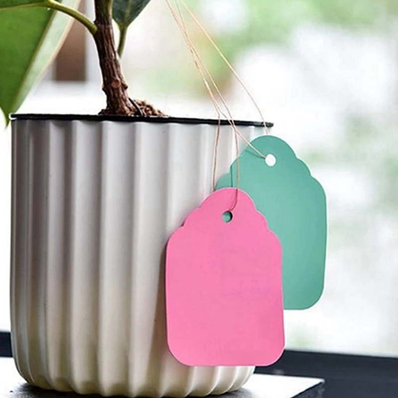 Waterproof Tags with String Plastic Reusable Plant Labels Hanging ...