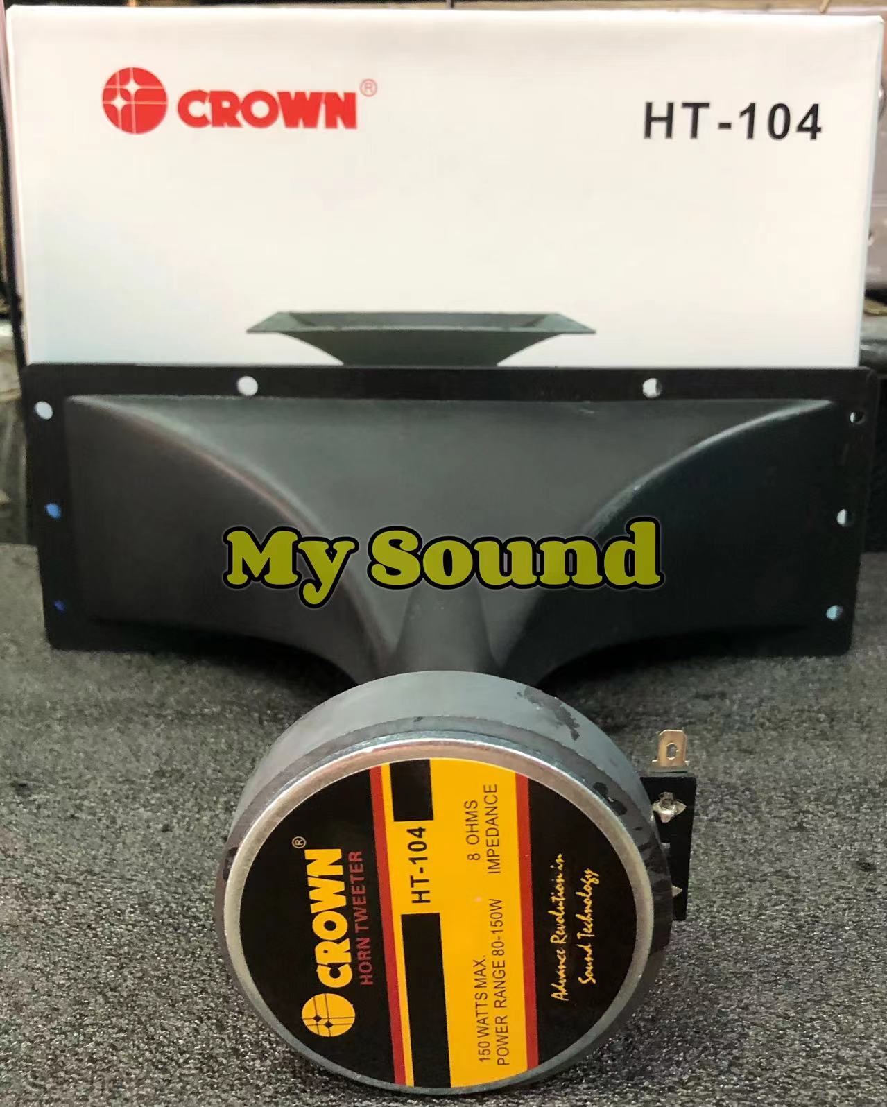 2021 Original Crown HT-104 150W 8 Ohms 10x4 Inches Horn Tweeter Speaker ...