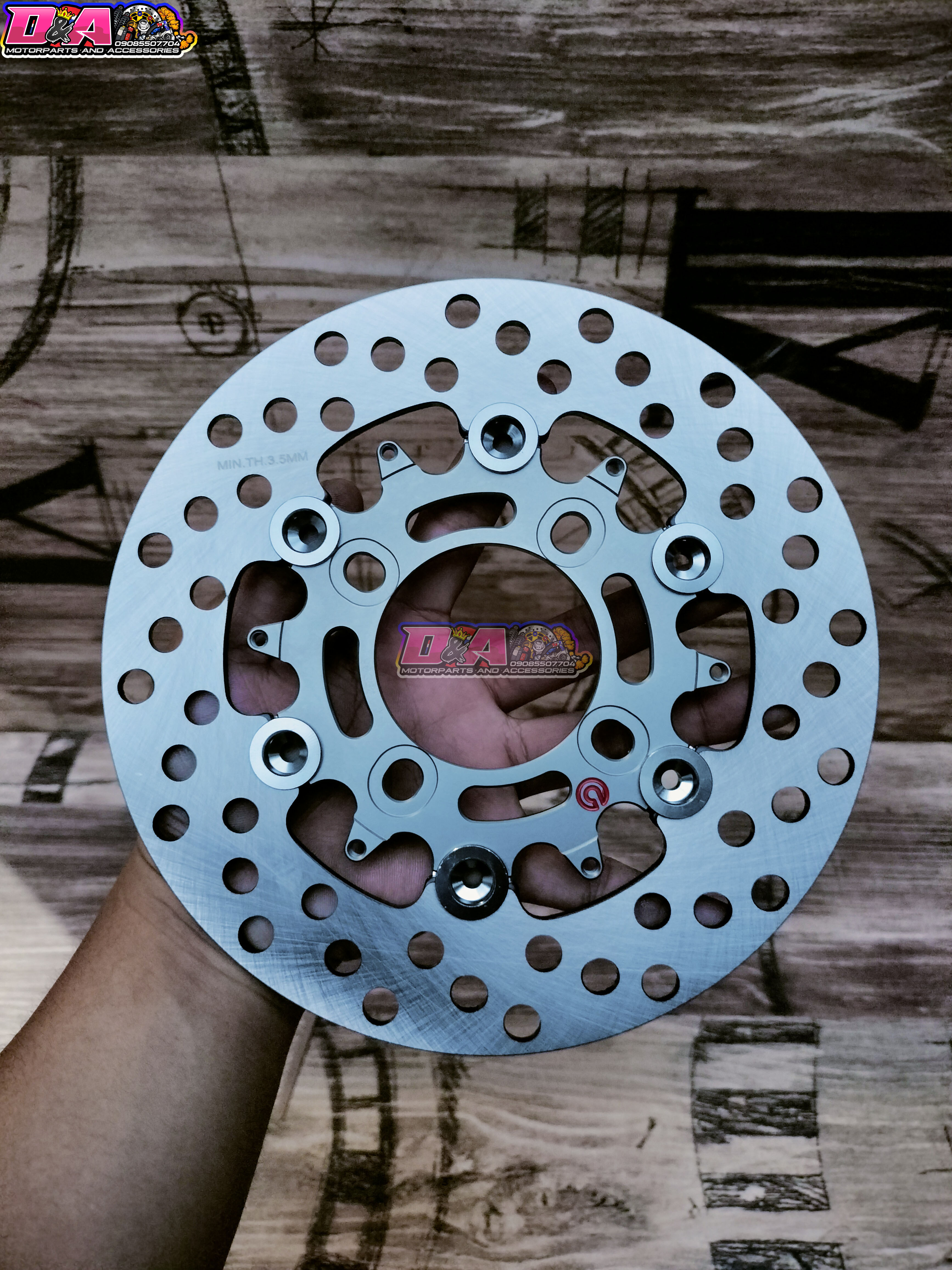 CNC Floating Rotor Disc Brake 190mm Universal BREMB Click / Beat / Mio ...