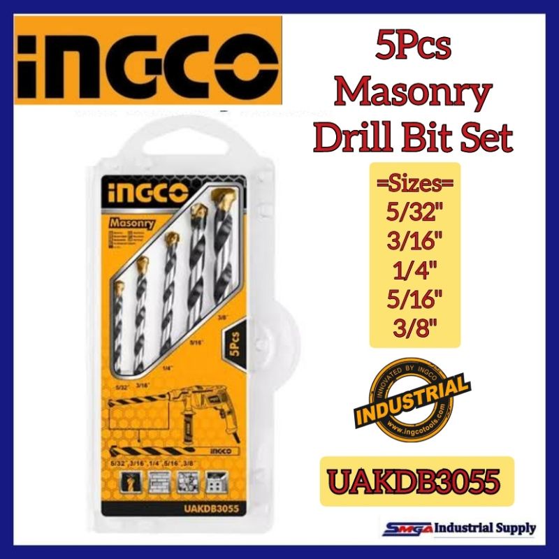Ingco Masonry Drill bit set 5pcs UAKDB3055 | Lazada PH