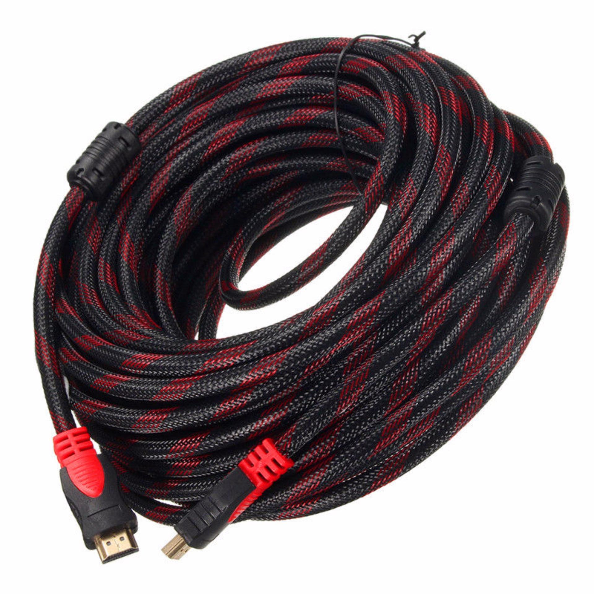 HDMI Cable 30M HIgh Speed Gold Plated Nylon Braided Lazada PH HDMI Cable 30M HIgh Speed Gold Plated Nylon Braided Lazada PH