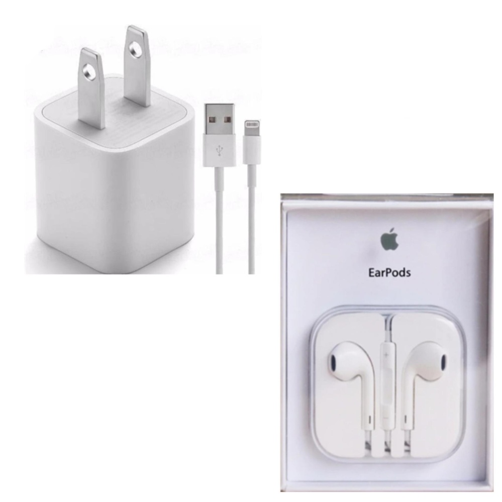 IP 5W Charger Set + Orignal IP Headset | Lazada PH