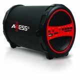 Axess Spbt1031rd Portable Bluetooth Indoor/Outdoor 2.1 Hi-Fi Cylinder ...