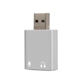 Mini USB Sound Card External Adapter 3D Stereo Jack 3.5mm Earphone ...