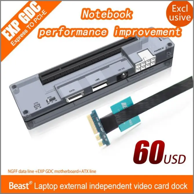สายเคเบิล NGFF สำหรับ V8.0 EXP GDC Beast แล็ปท็อปภายนอกภายนอกการ์ด ...
