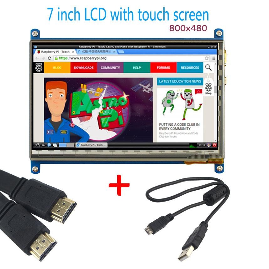 7 inch LCD display monitor suitable for Raspberry Pi 3 with touch ...