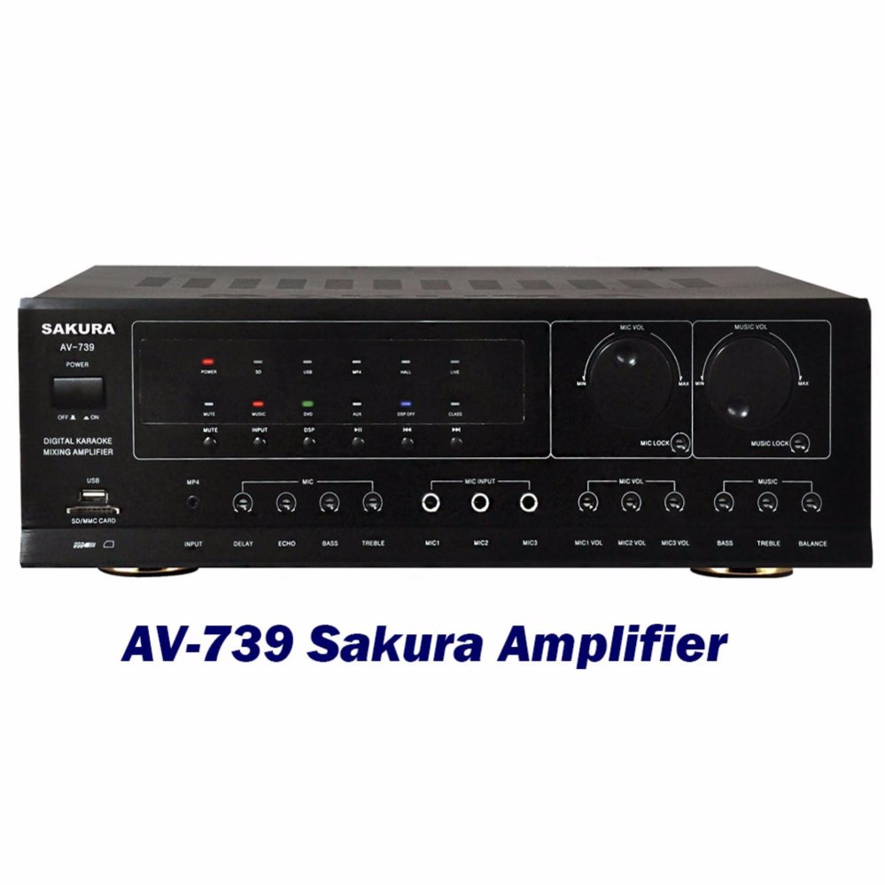 Sakura AV-739 Amplifier (Black) | Lazada PH