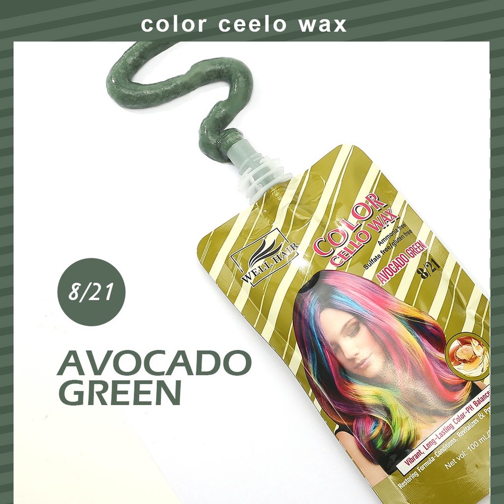 Well Hair Color Hair Cello wax Ammonia Free, color repair treatment ...