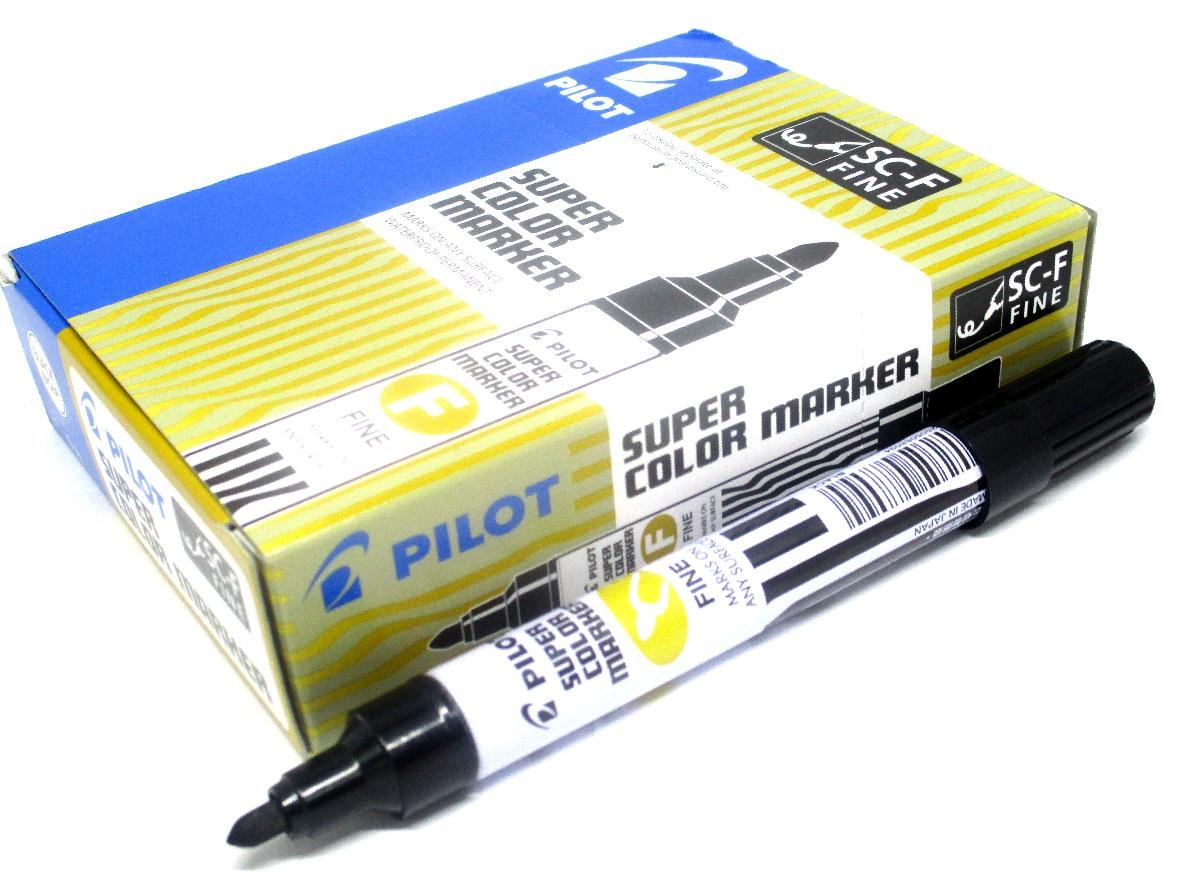 Pilot Super Color Marker Fine Waterproof Permanent Marker 12pcs | Lazada PH